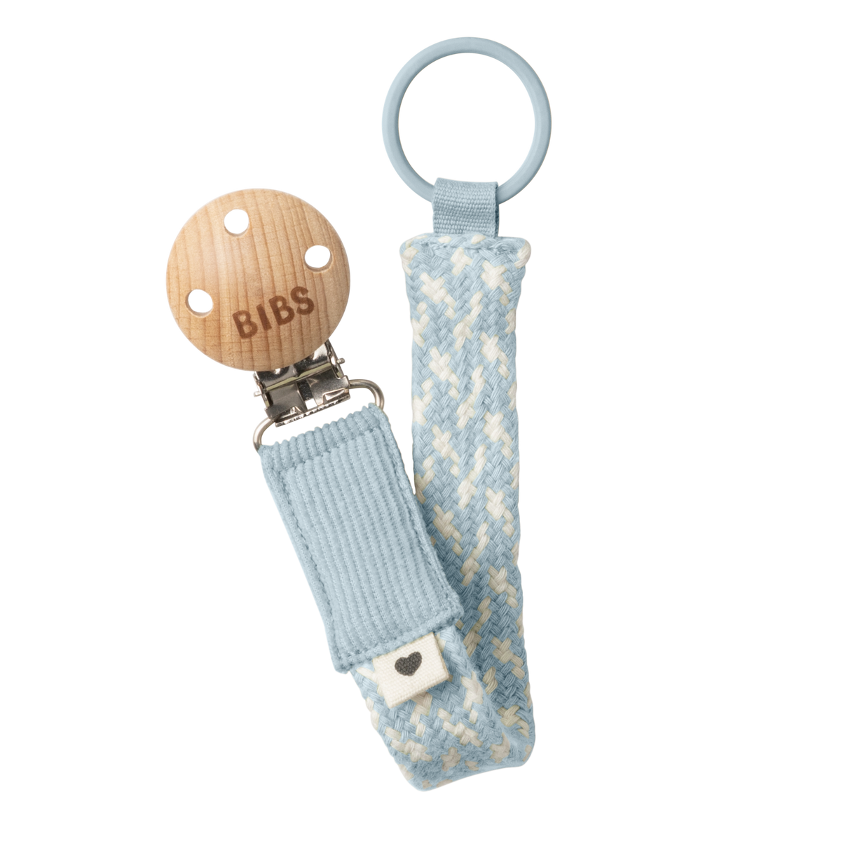 Sujetador de chupón Baby blue / Ivory Bibs – Chillax Perú